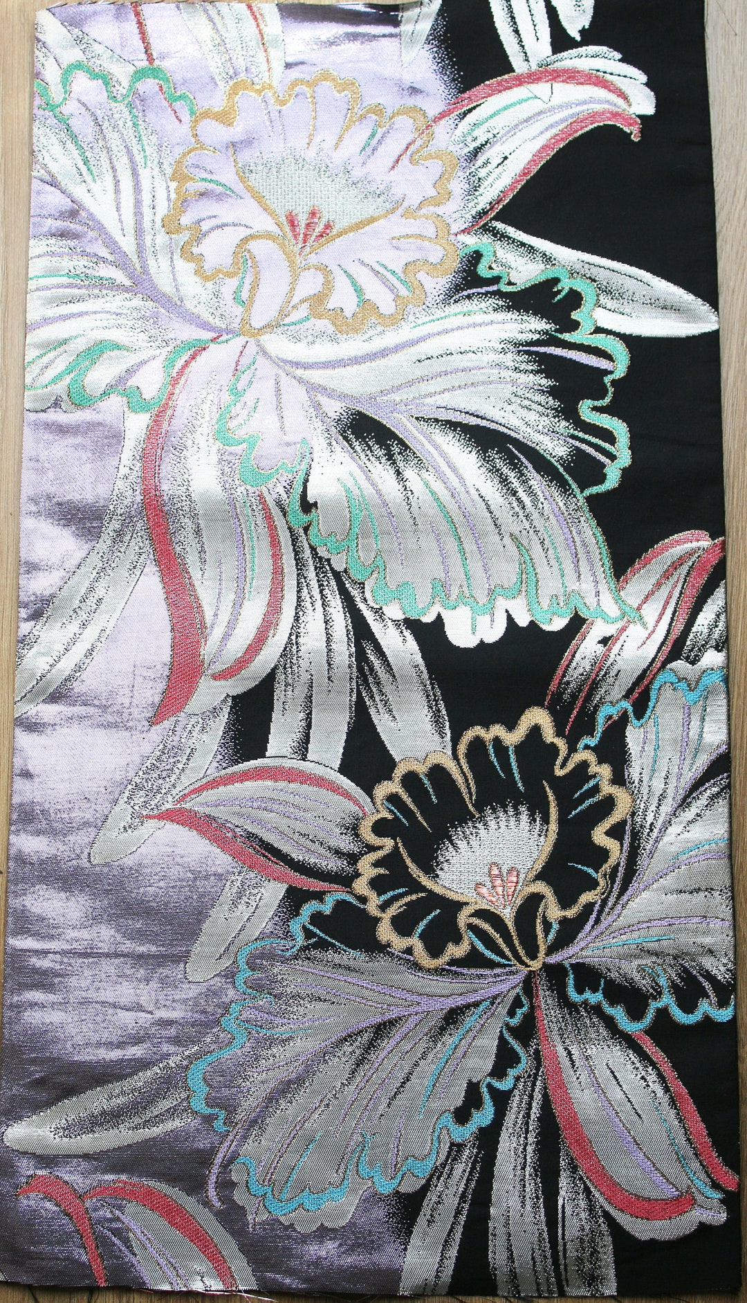 Vintage Japanese Obi Silk Fabric Extra Long Piece - Etsy