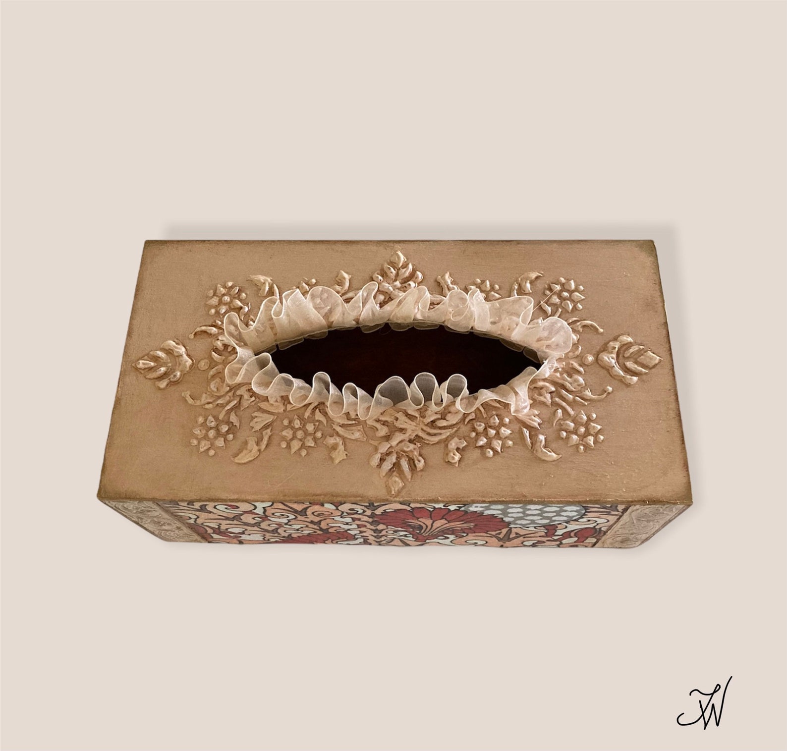 Tissue Box Vintage Box for Tissues Box for Dressing Table - Etsy