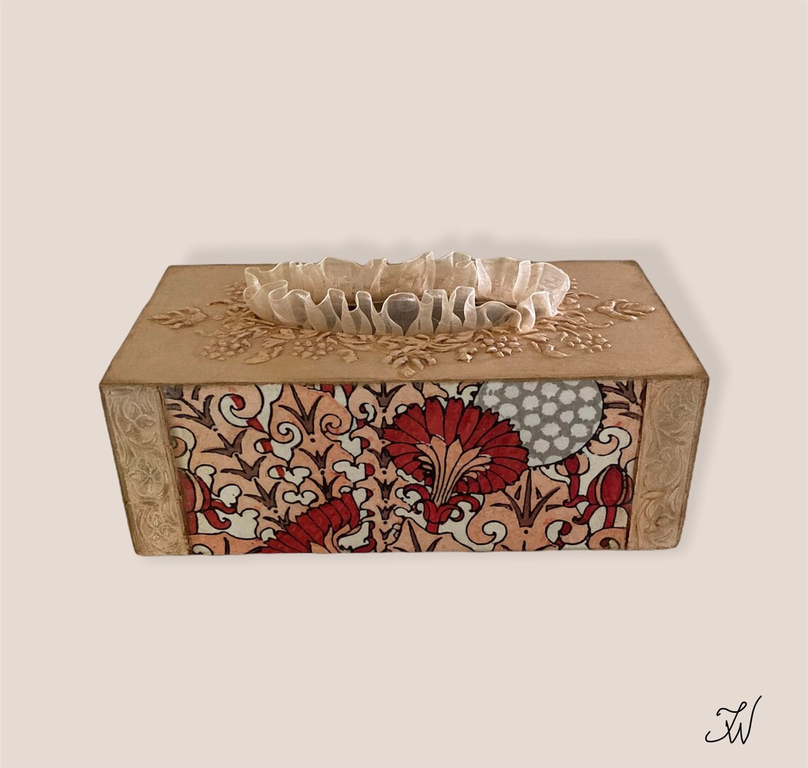 Tissue Box Vintage Box for Tissues Box for Dressing Table - Etsy