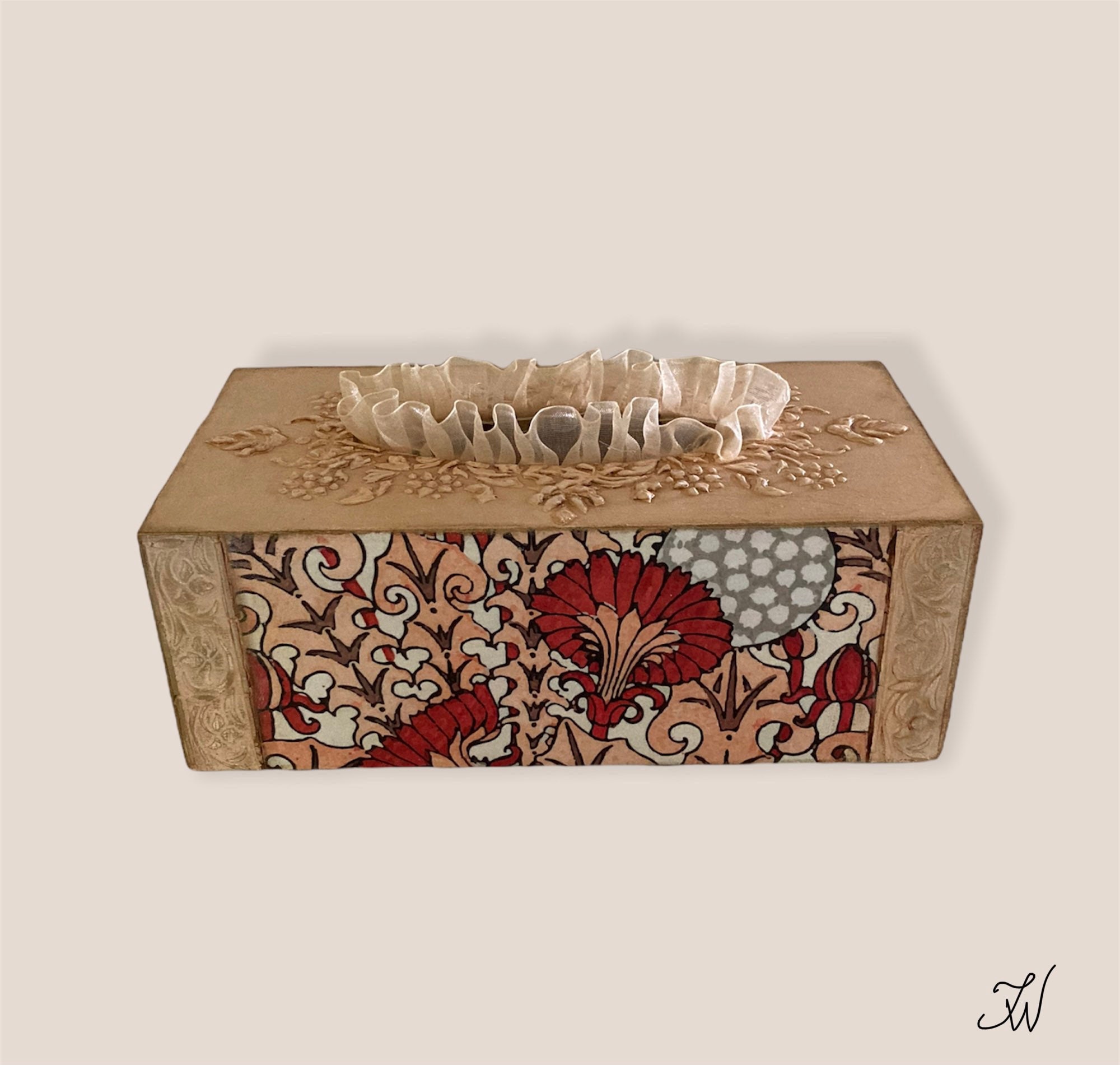 Tissue Box Vintage Box for Tissues Box for Dressing Table - Etsy