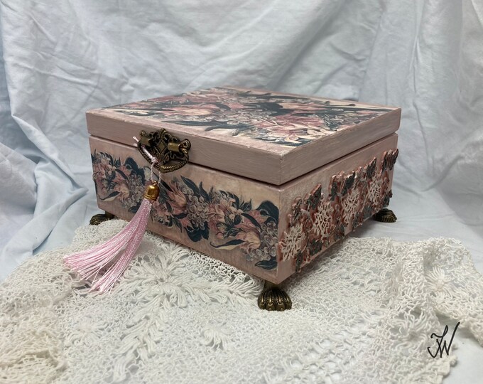 Jewelry Box, Wooden Jewelry Box, Vintage Jewelry Box, Keepsake Box - Etsy
