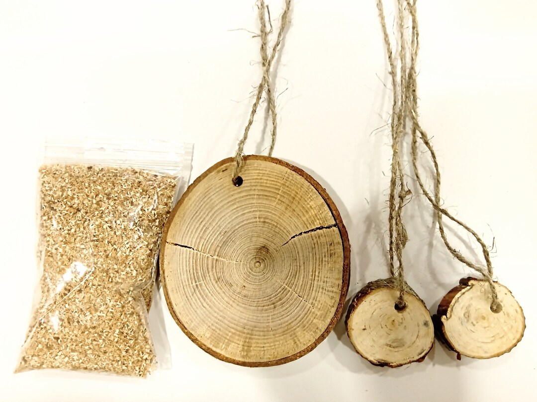 Set of 3 Rowan Tree Wood Slices Rowan Tree Shavings Protective Pagan ...