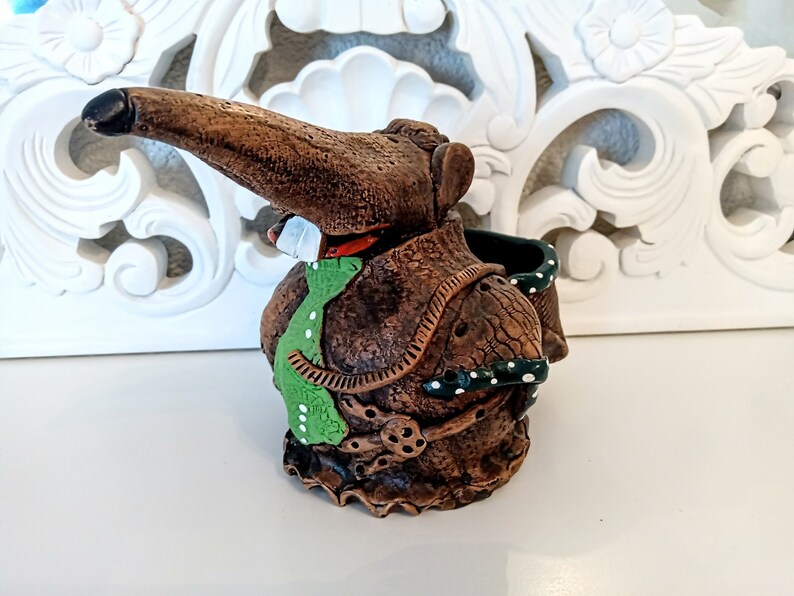 Cute Large Vintage Ceramic Rat Coin Bank Money Box Figurine Rat Mouse ...