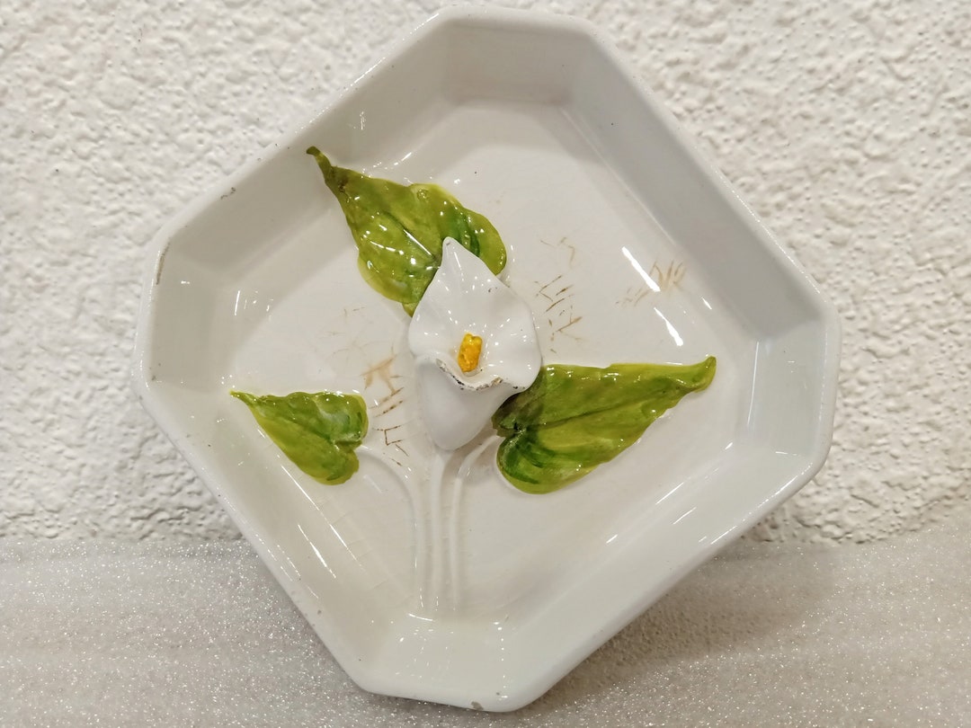 Vintage Loucarte Calla Lily Plate Decorative Portugal Porcelaine Home ...