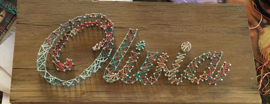 Custom Name String Art - Etsy