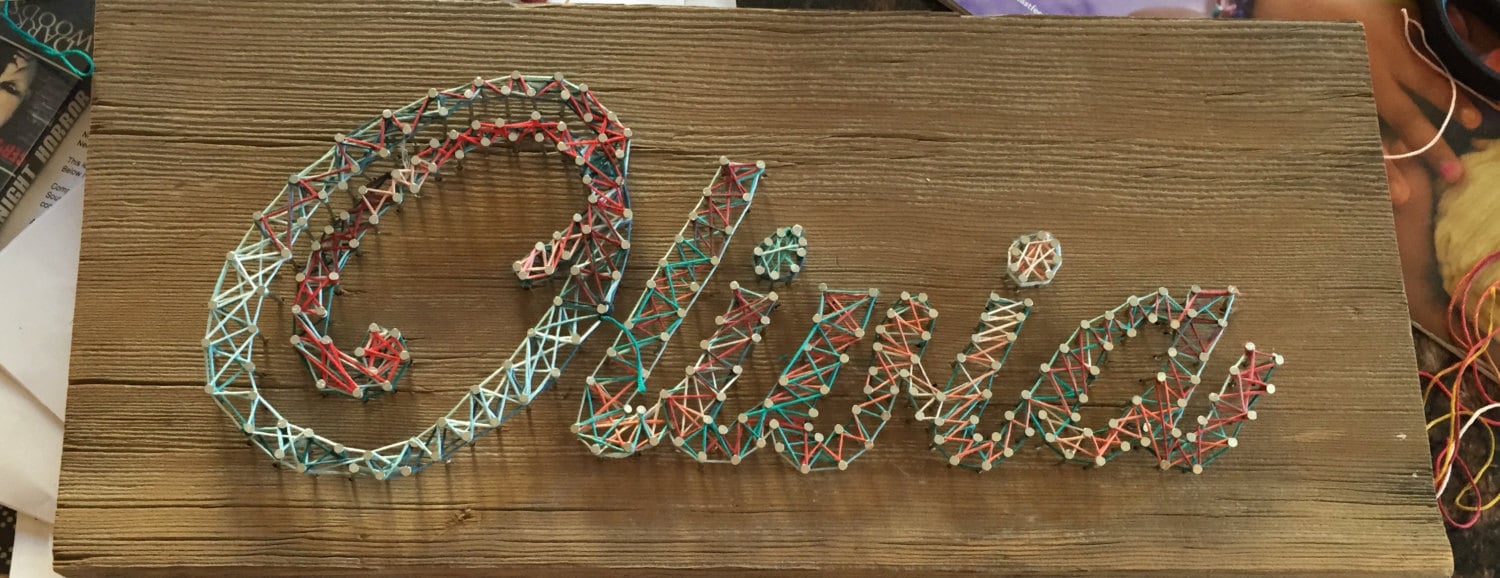 Custom Name String Art - Etsy