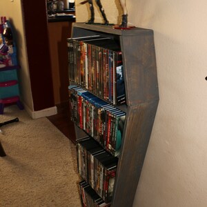 Custom Rustic Handmade Horror Coffin Shelf / Bookshelf / DVD Case - Etsy