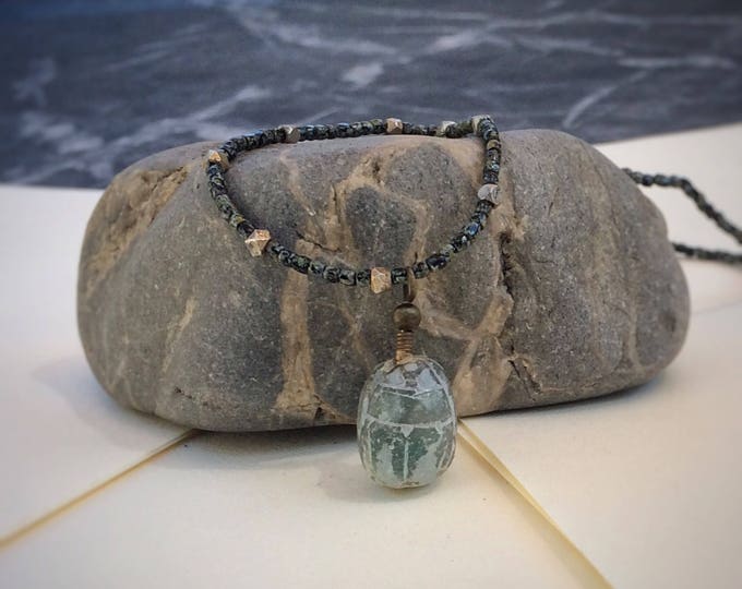 Soapstone Scarab Pendant Ancient Egyptian Style Jewelry - Etsy