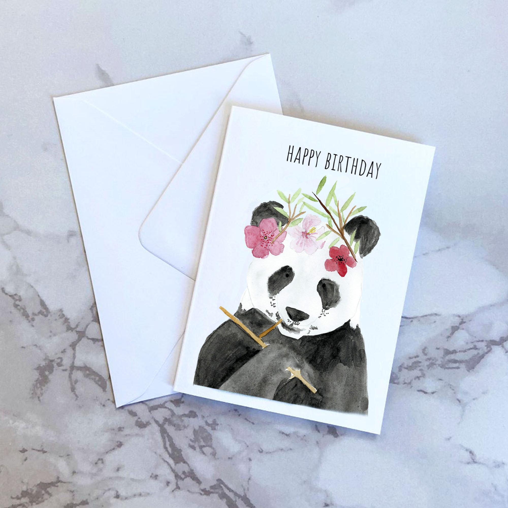 Happy Birthday Panda Card