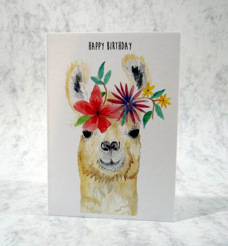 Llama Birthday Card Llama Card Alpaca Birthday Card - Etsy UK