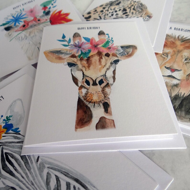 Wild Animal Card Set, Card Set, Animal Card Set, Penpal Bundle, Animal ...