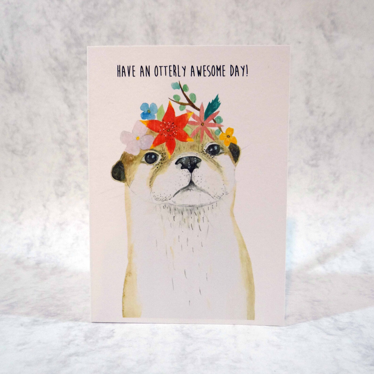 Otter Birthday Card Animal Birthday Card Have an Utterly - Etsy