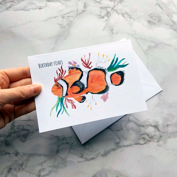 Fish Birthday Card - Etsy