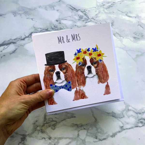 Dog Wedding Card - Etsy