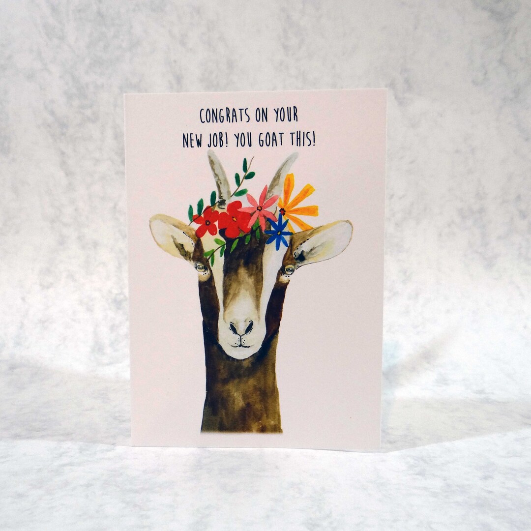 New Job Card, Congratulations on Your New Job Card, Goat Card, Sorry ...