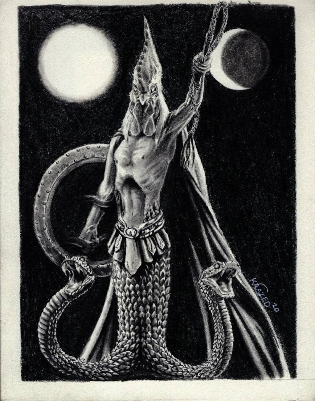 Abraxas. Demon Art. Digitally Enhanced Print - Etsy