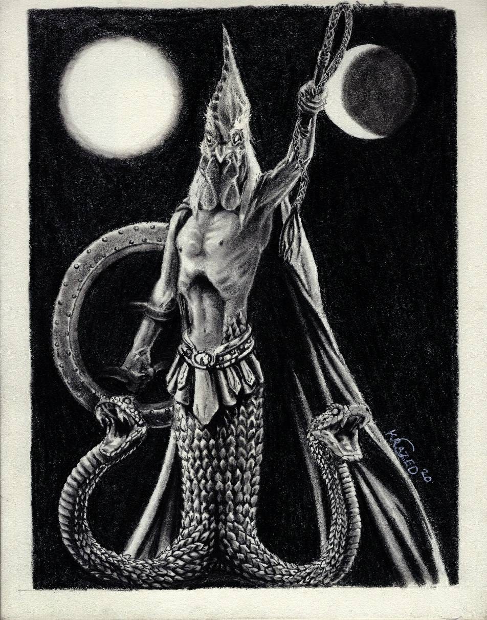 Abraxas. Demon Art. Digitally Enhanced Print - Etsy Canada