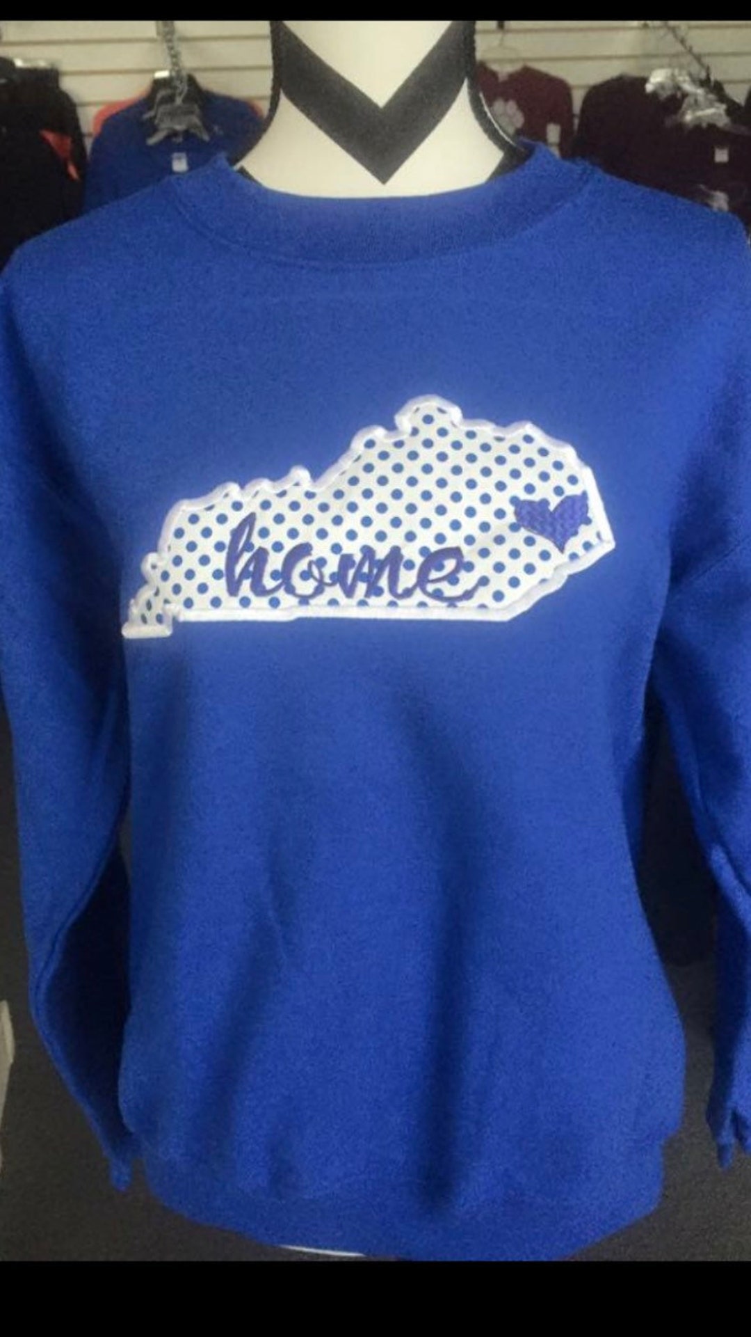Kentucky BBN Home State Sweatshirt Applique KY Go Wildcats - Etsy