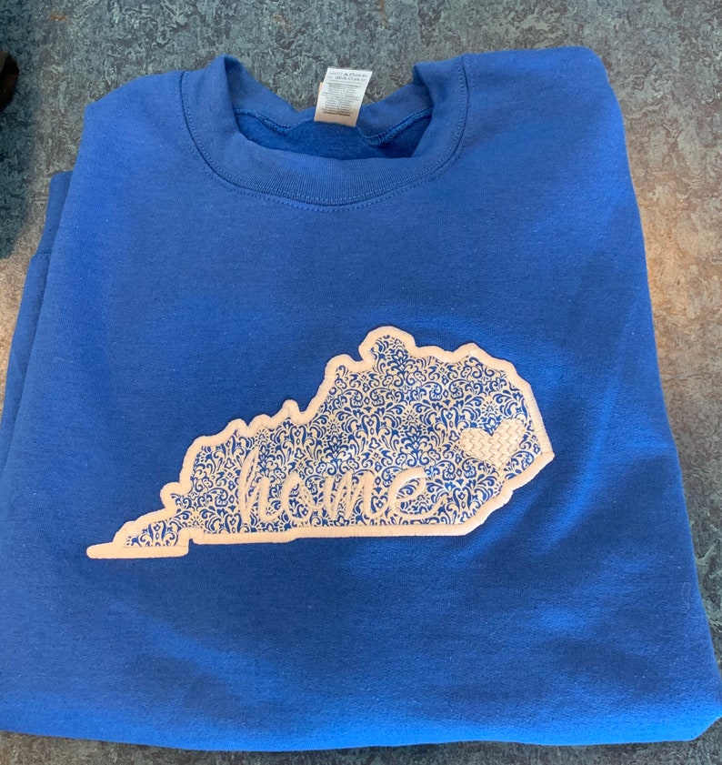 Kentucky BBN Home State Sweatshirt Applique KY Go Wildcats - Etsy