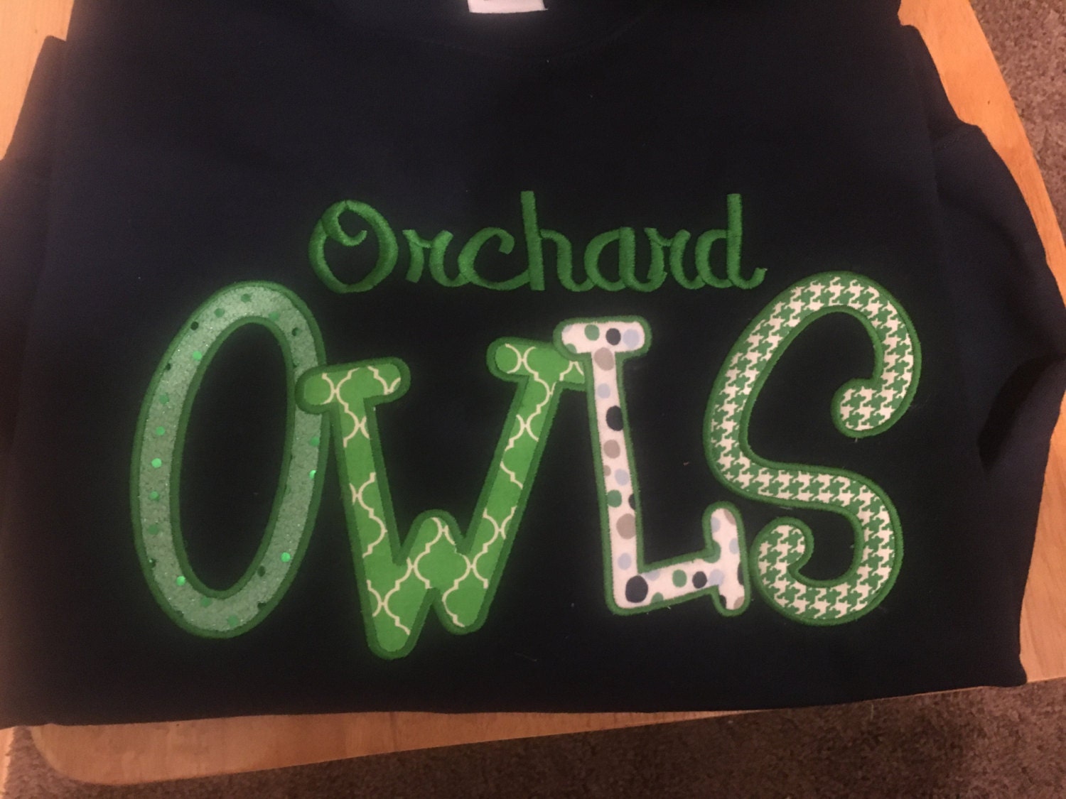 Custom School Initals on a Hoodie Any Fabric Color Spirit - Etsy