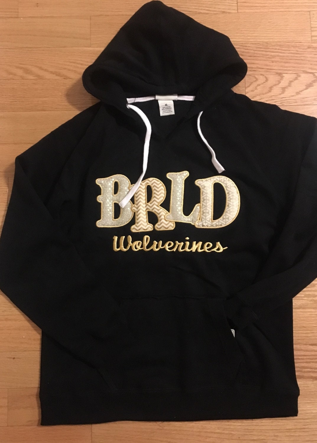 Custom School Initals on a Hoodie Any Fabric Color Spirit - Etsy