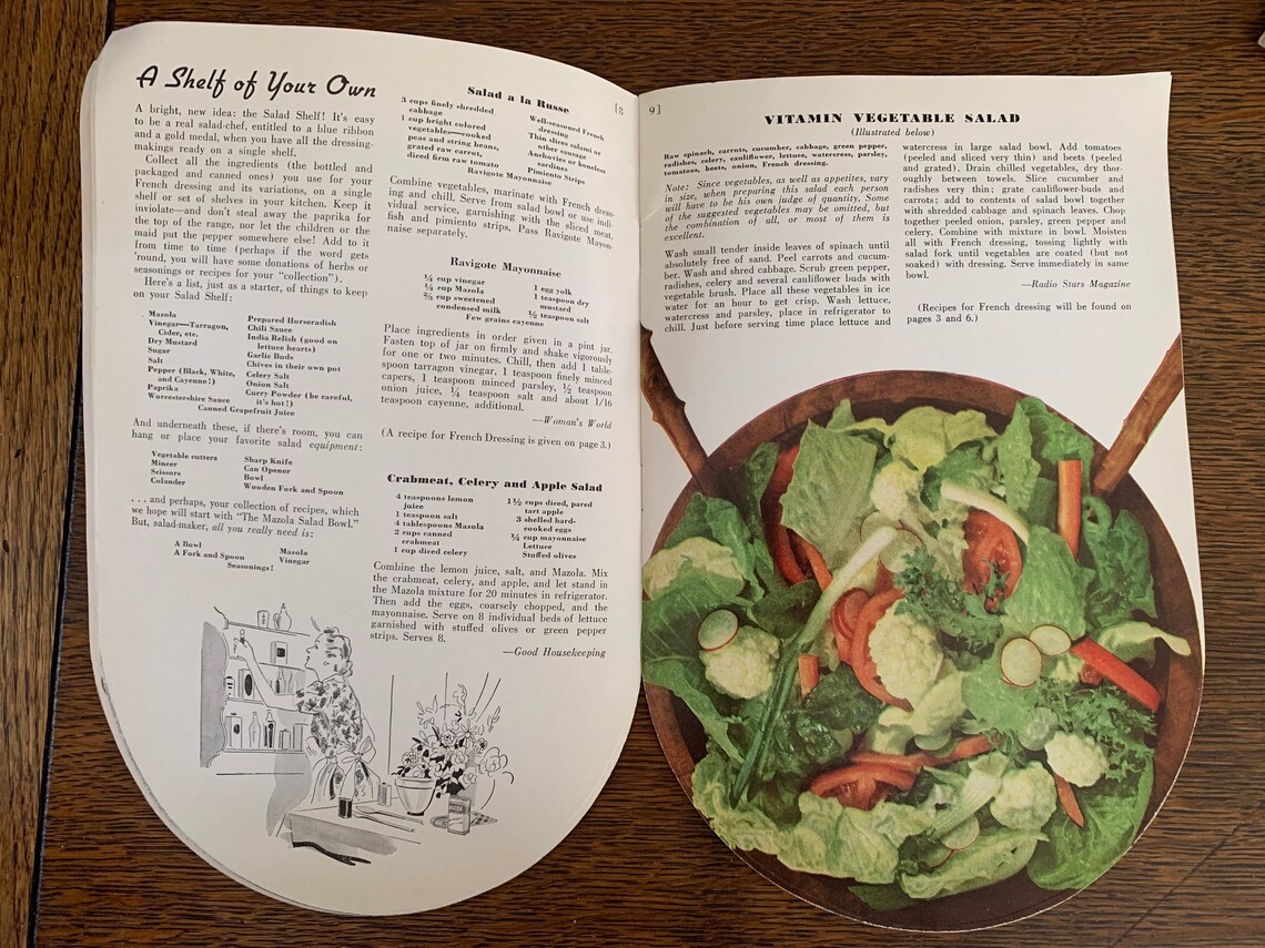 Two vintage salad cookbooks. Sunset magazines 1950 Salad book - Etsy.de