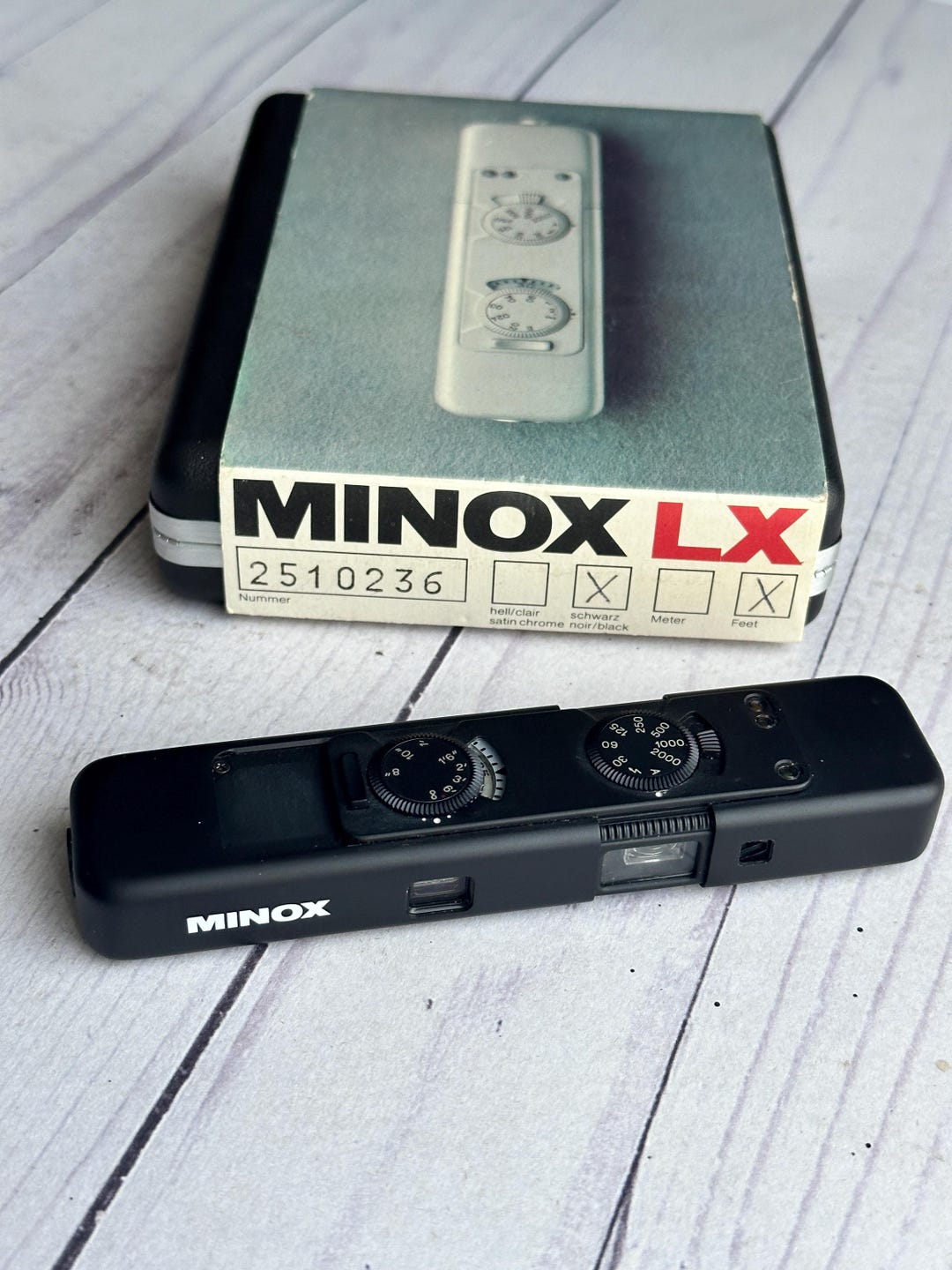 Vintage Minox LX Spy Camera. Rare Black Model. Plus Film and ...