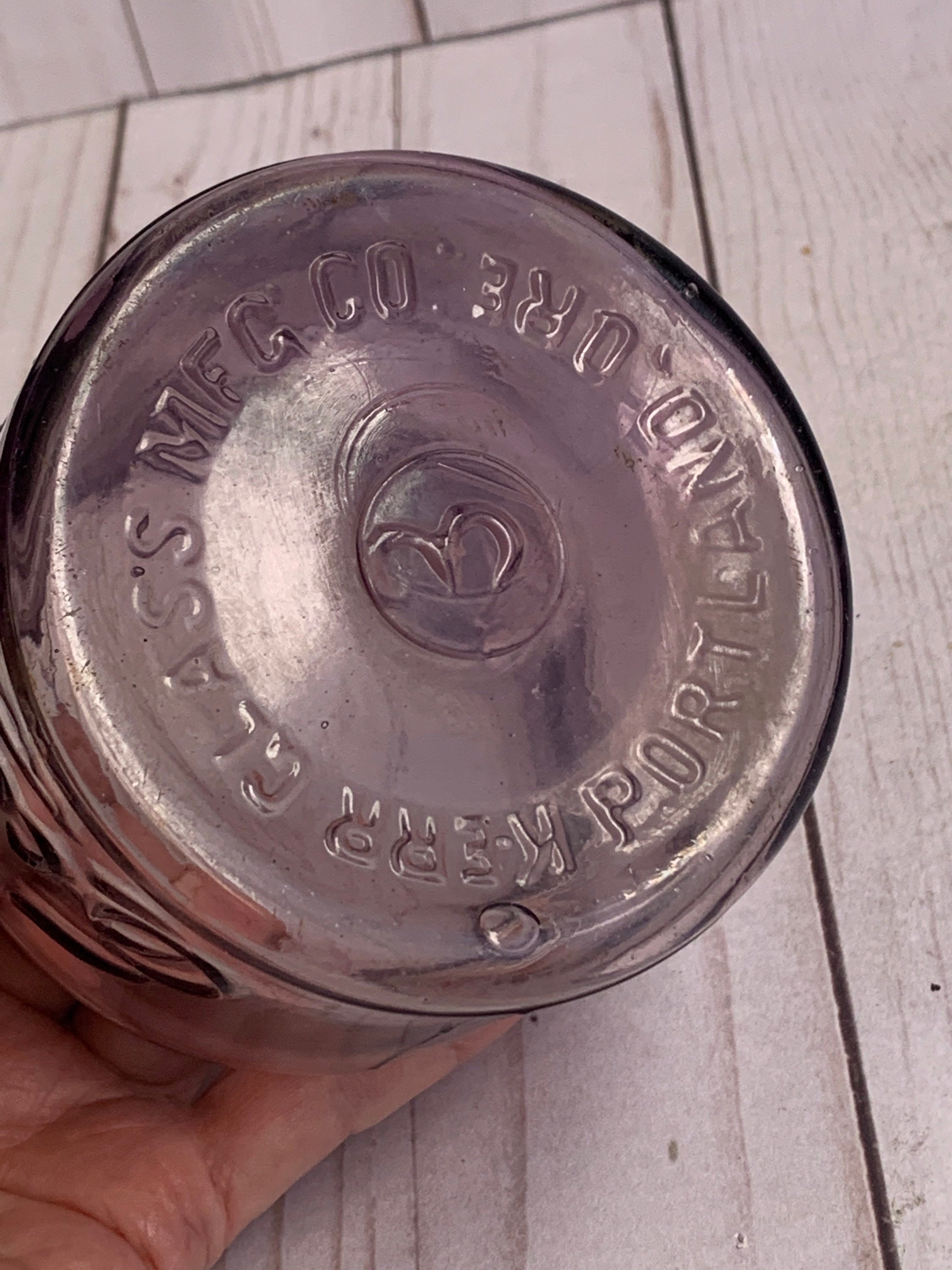 Vintage/ Antique economy Purple Pint Fruit Jar Made by Kerr. - Etsy
