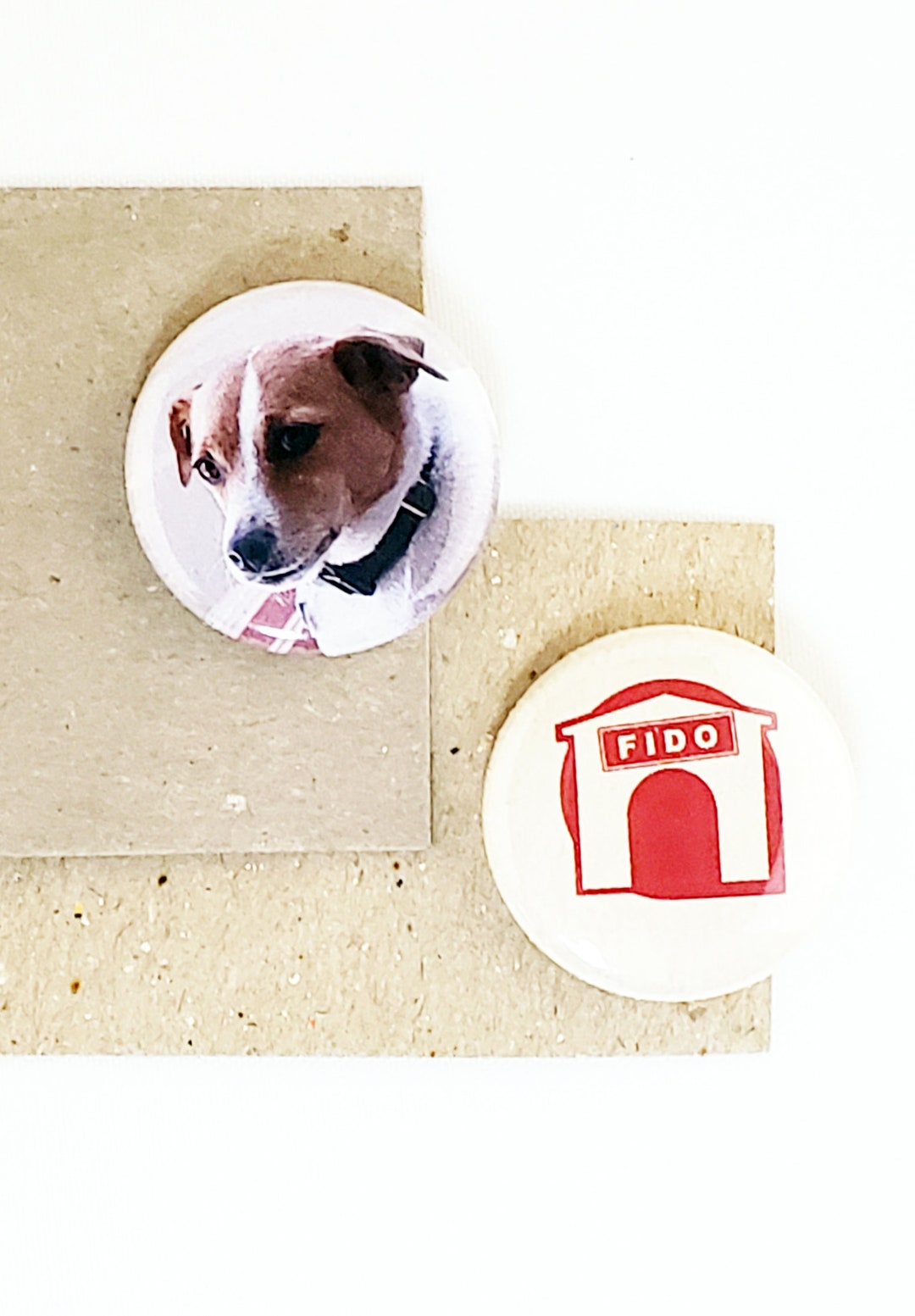 One Inch Pins / Buttons / 2 Pack / Party Favors - Jack Russel, Fido - Etsy