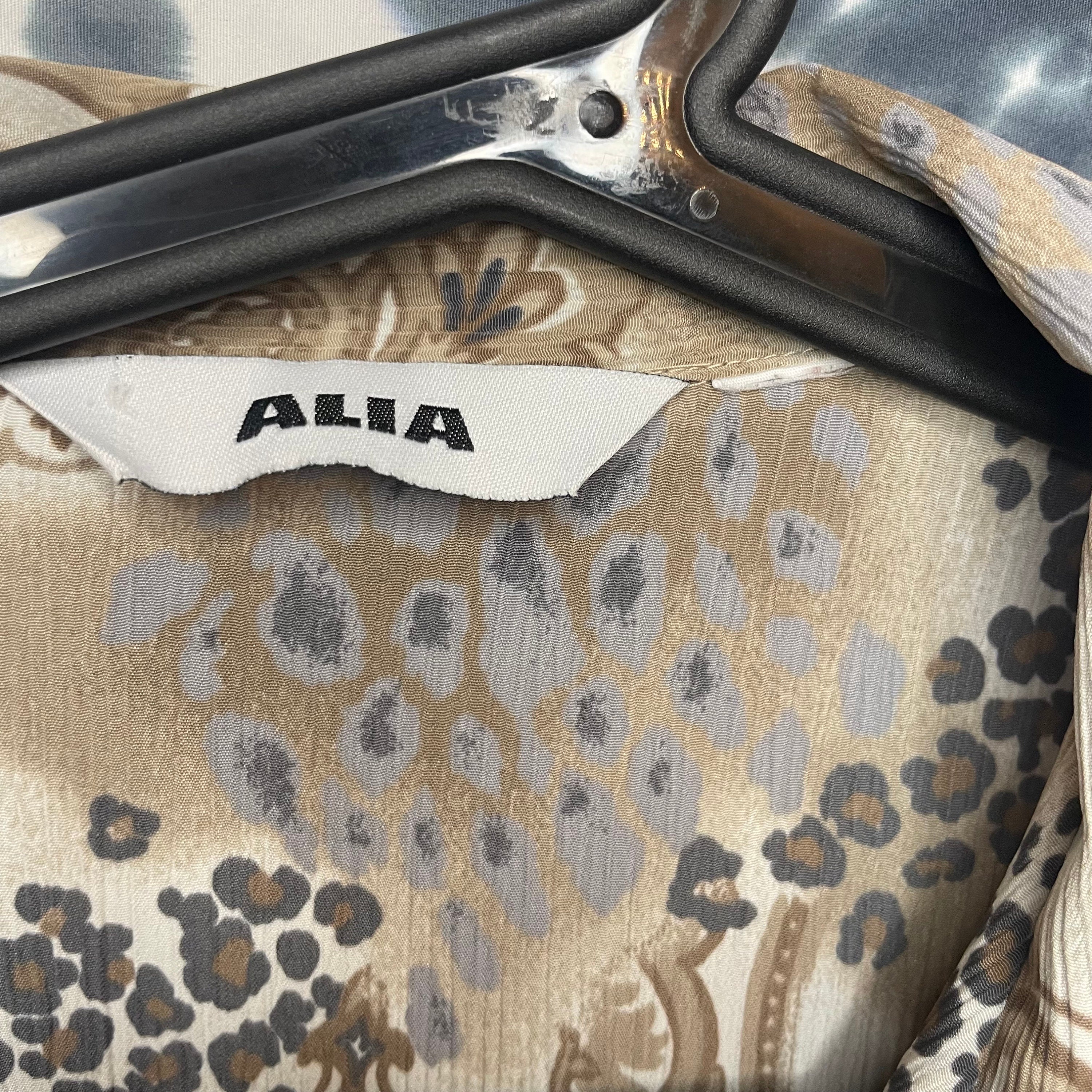 Vintage Alia Animal Print/paisley Pattern Blouse - Etsy