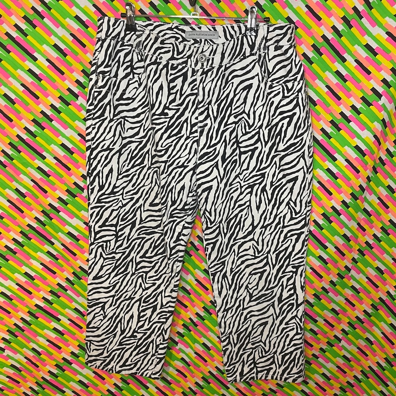 Zebra Print Pants - Etsy