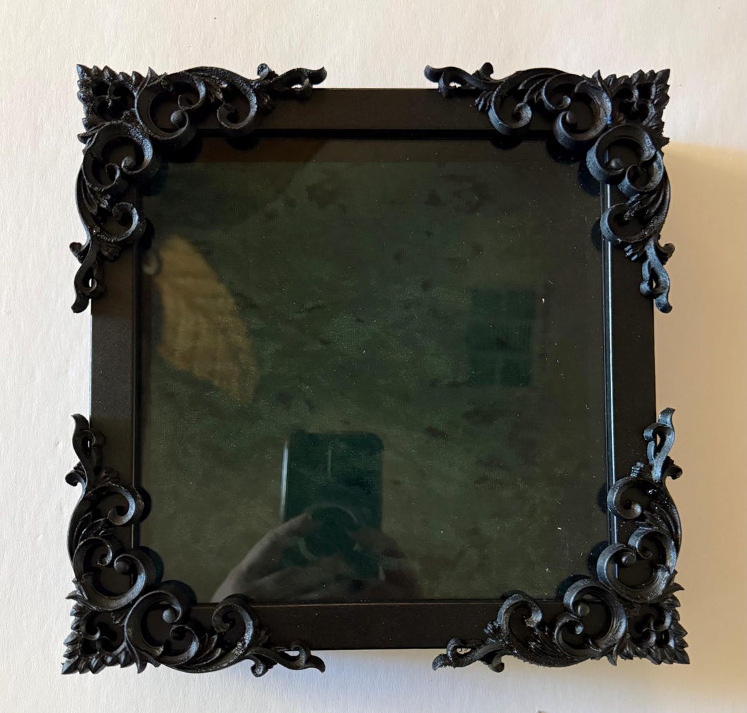 Baroque Style Shadow Box Lined With Green Crushed Velvet - Etsy