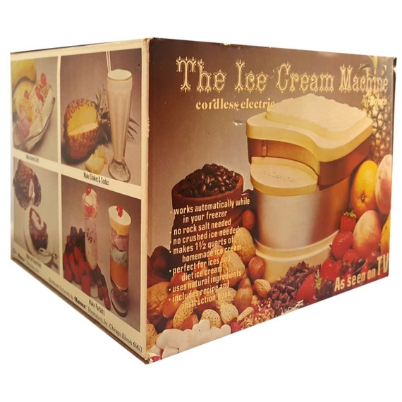 Ronco Ice Cream Machine Vintage | Etsy