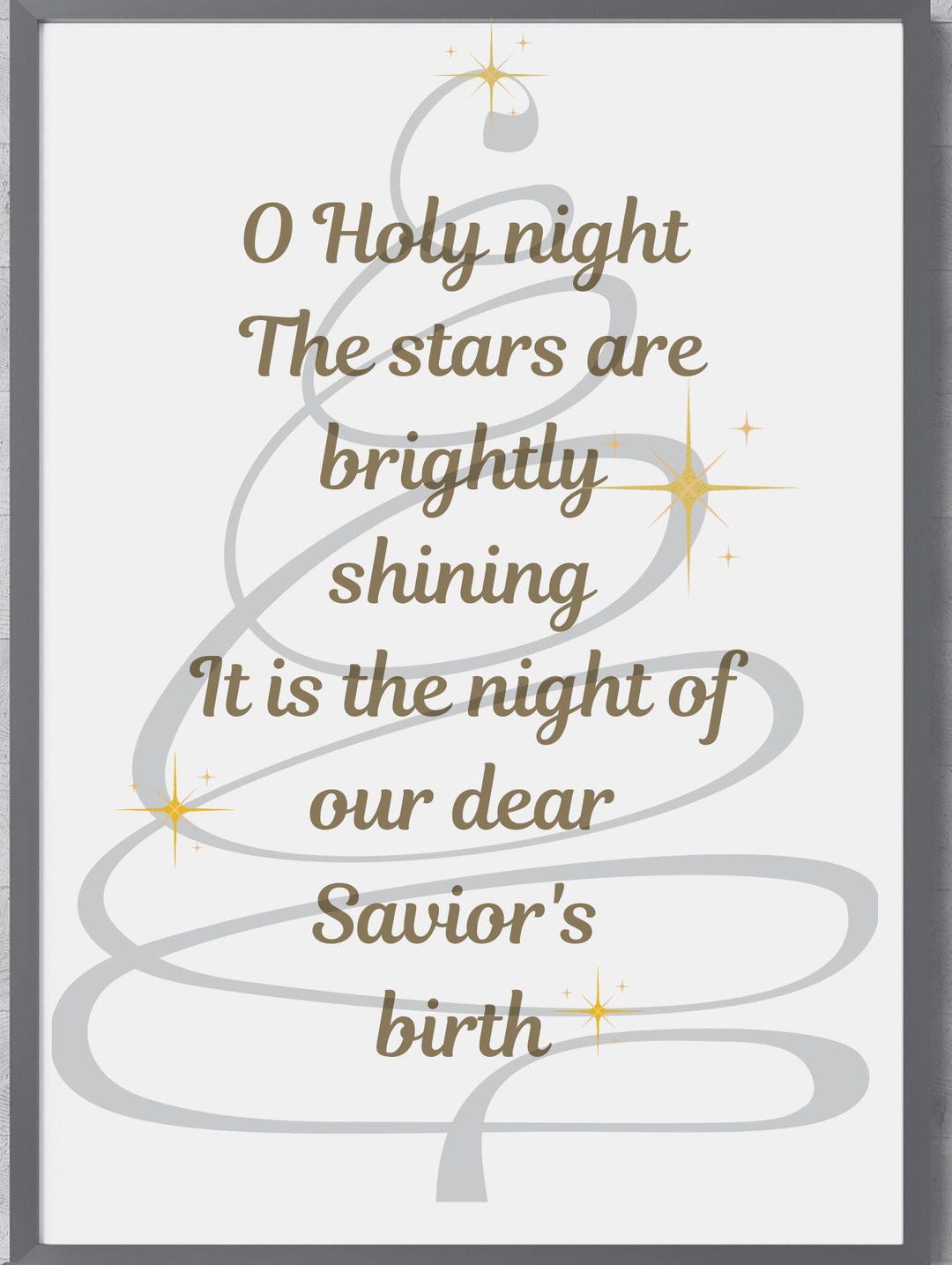 Digital Download, O Holy Night Song Quote, Wall Art, Desktop Art ...