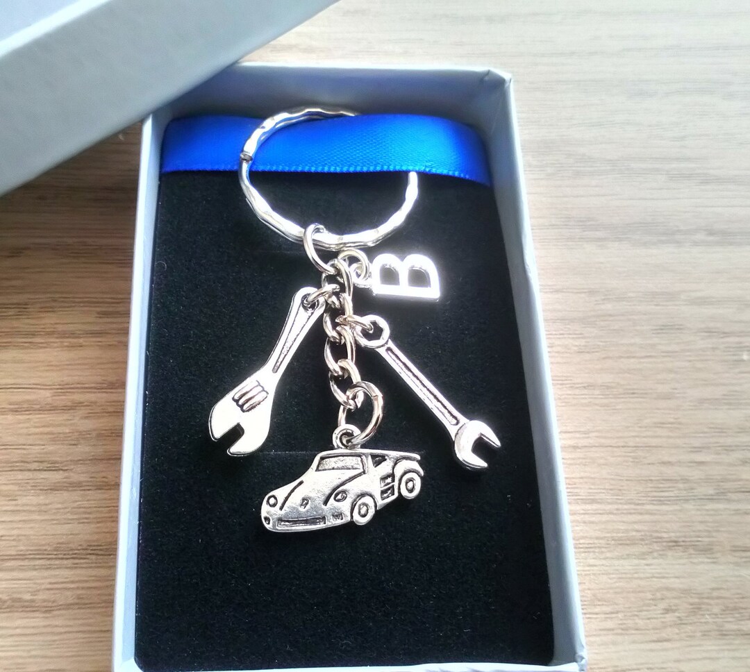 Mechanic Keyring Gift Car Engineer Gift Spanner Wrench Tool Keyring ...