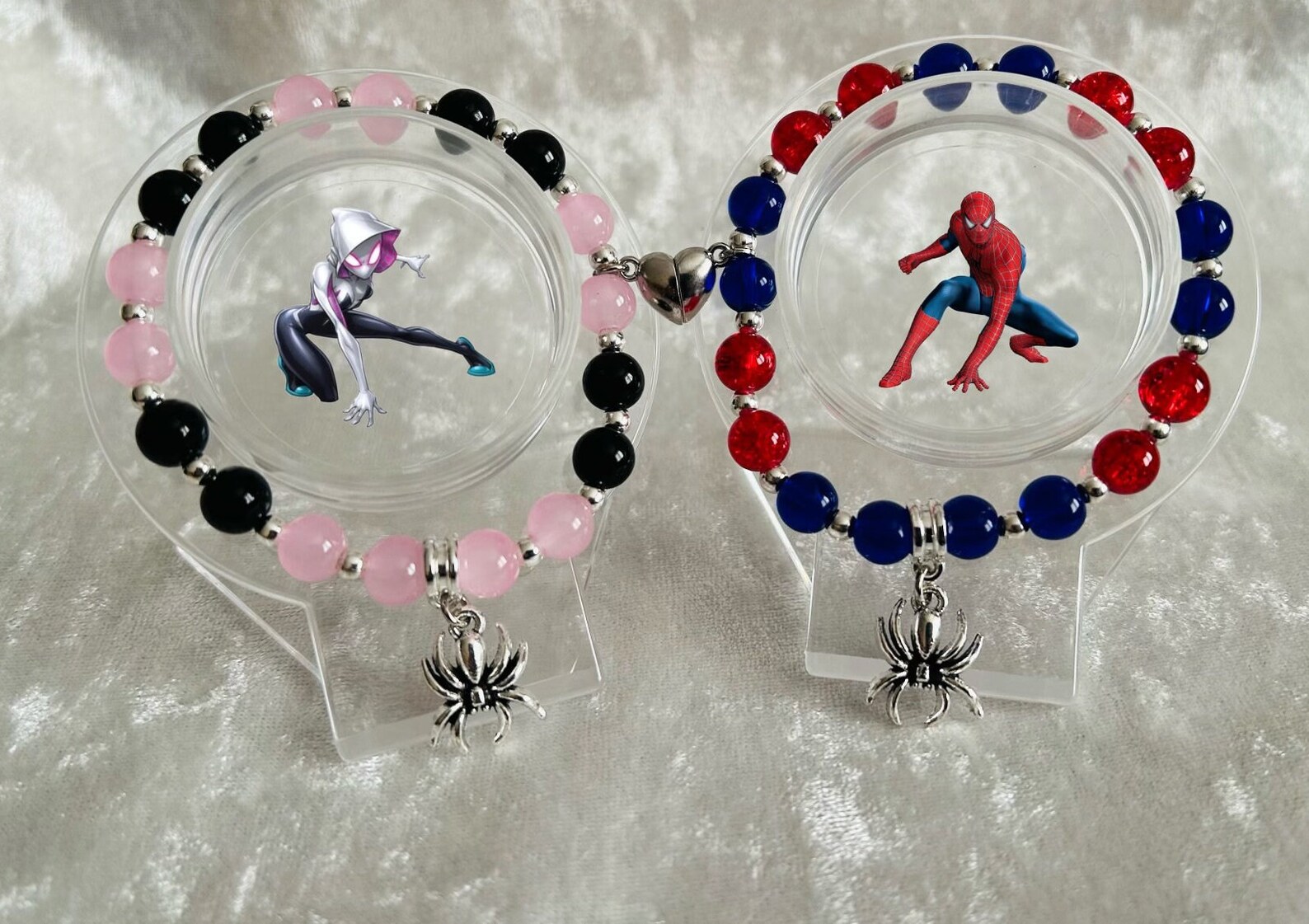 Spiderman Bracelet, Gwen Bracelet, Cosplay, Couples Bracelet - Etsy