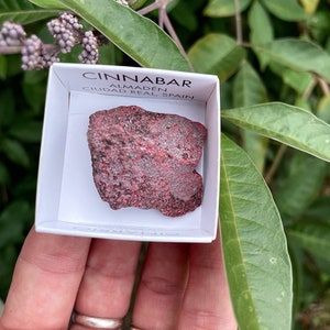 Cinnabar Specimen - RARE Mineral- Philosopher's Stone- Prosperity ...
