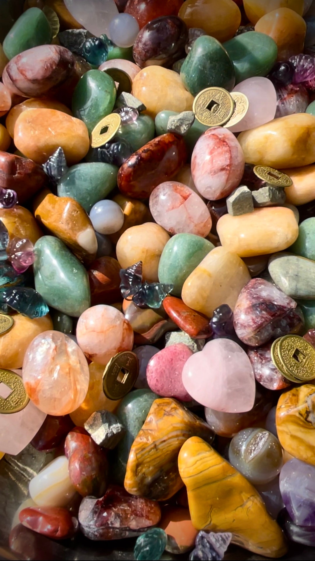 Litha Crystal Confetti - Summer Solstice Crystals - Fluorite Beach ...