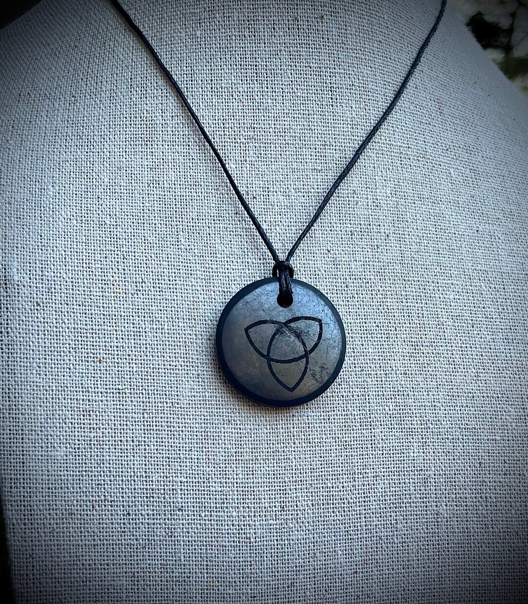 Shungite Triquerta Pendants for Protection, Grounding, and Purifying ...