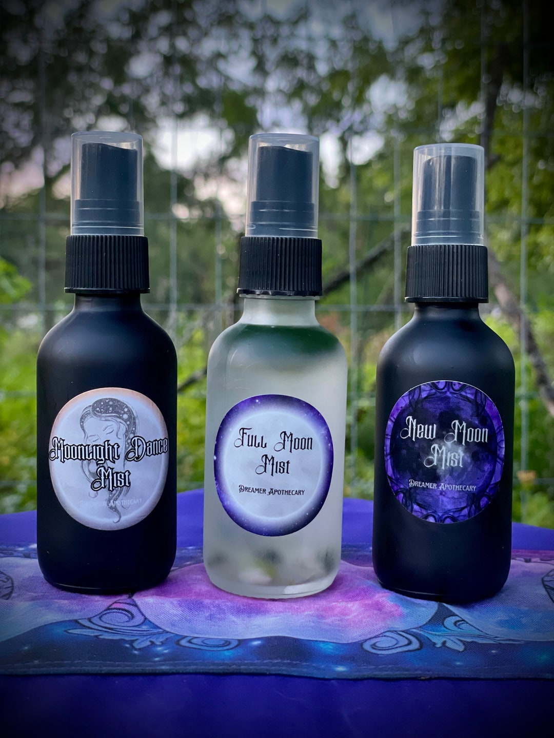 Honor the Moon Mist Set- Full Moon- New Moon- Moonlight Dance- Herbal ...