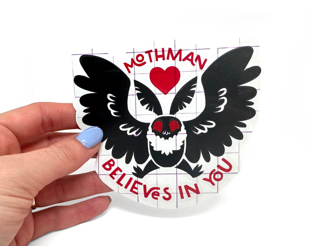 Cute Mothman Customizable Decal - Cryptid Spooky Halloween October 31 ...