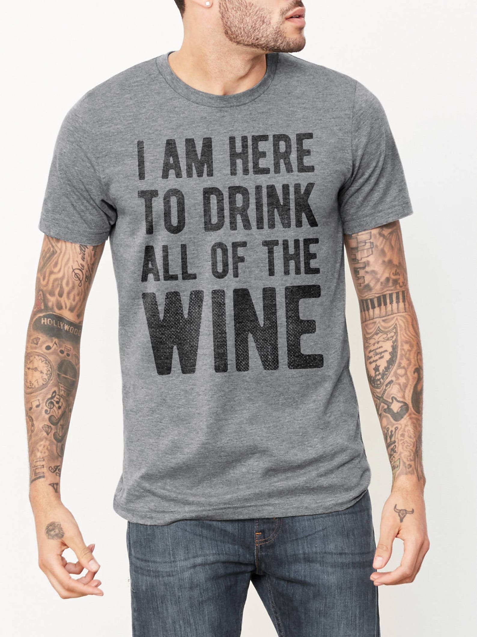 Wine Gift Funny wine shirts I Am Here To Drink All Of The | Etsy