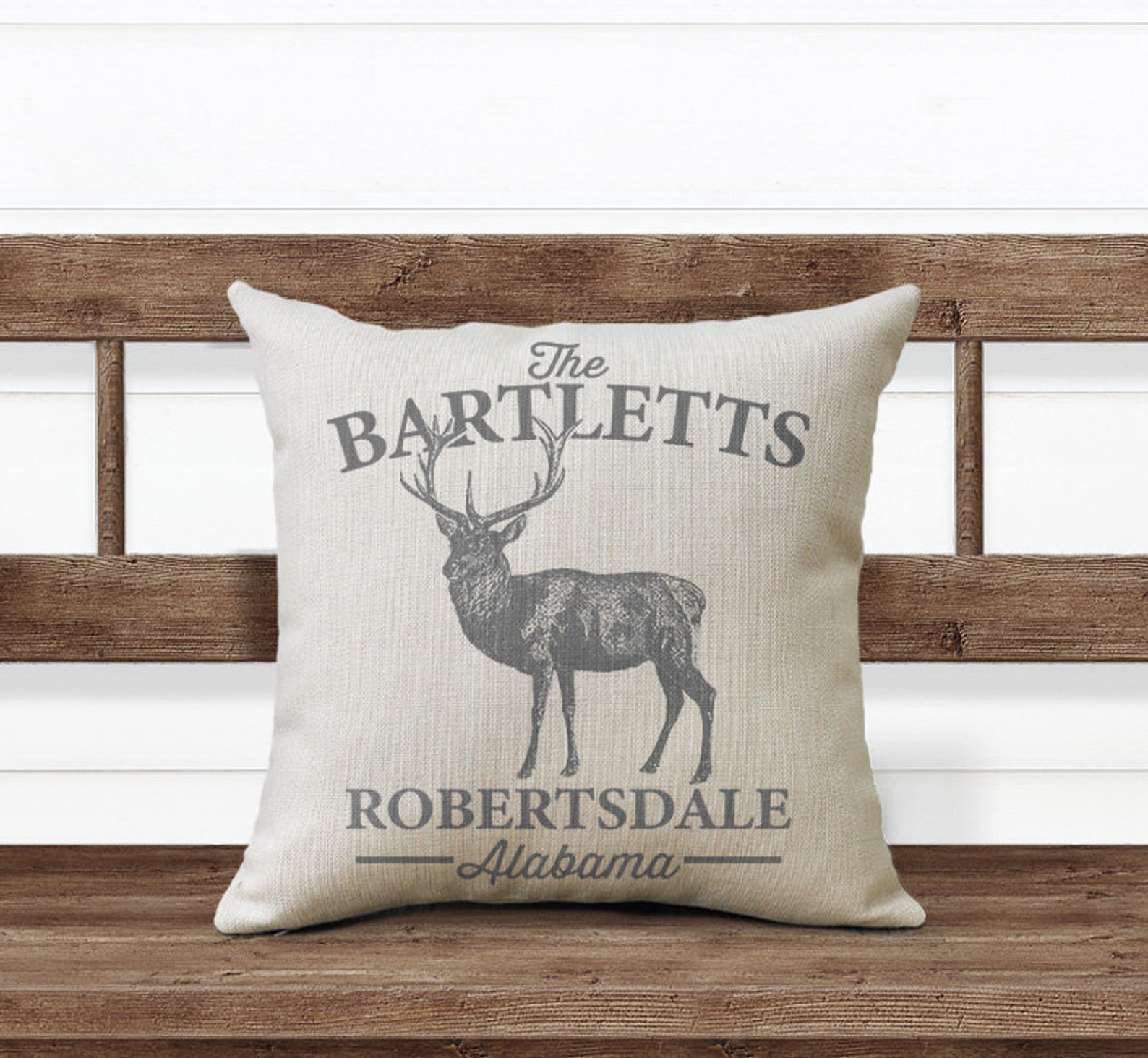 Personalized Bear & Deer Pillows: Custom Home and Living Decor - Family ...