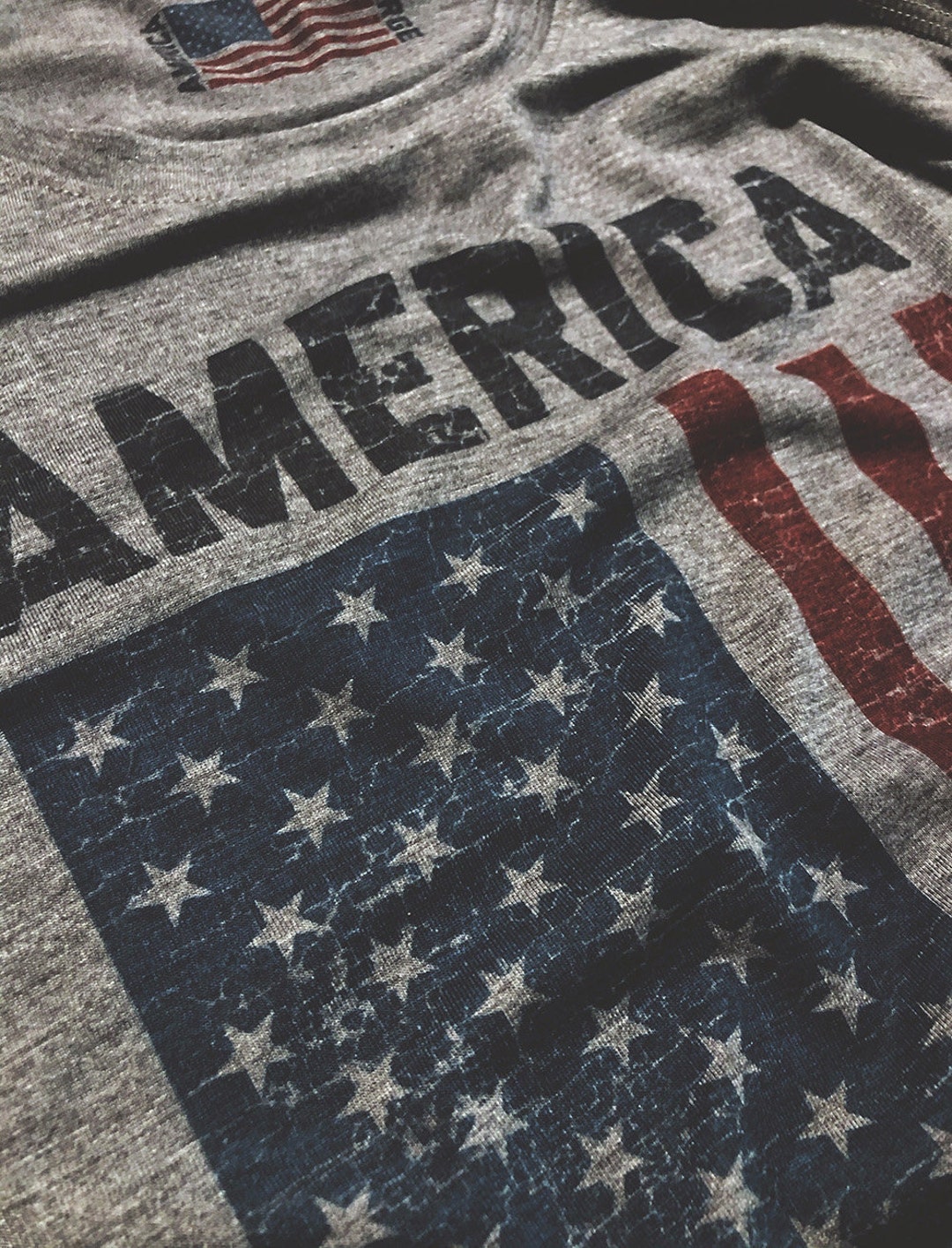 Vintage American Flag T-shirt: Patriotic Tri-blend Tee - Etsy