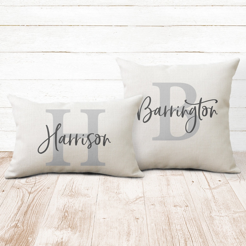 Monogram Pillow - Etsy