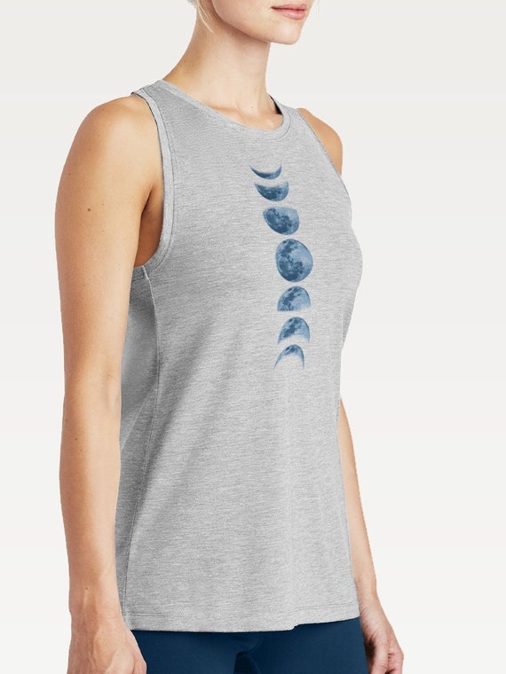 Blue Moon Phases Tank Top for Women Cute Tank Tops for Her | Etsy