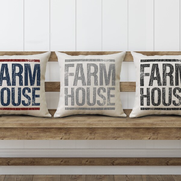 Farmhouse Pillows - Etsy