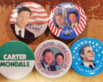 Clinton Gore Buttons - Etsy