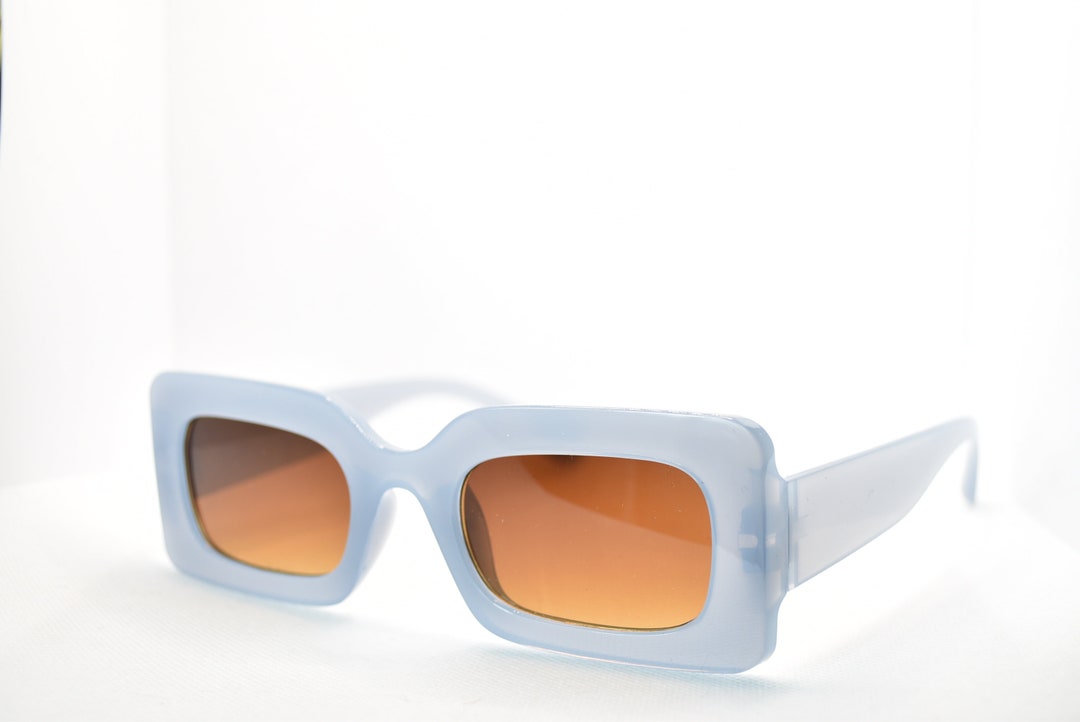 Light Blue 70's Style Boxy Oversized Sunglasses - Etsy