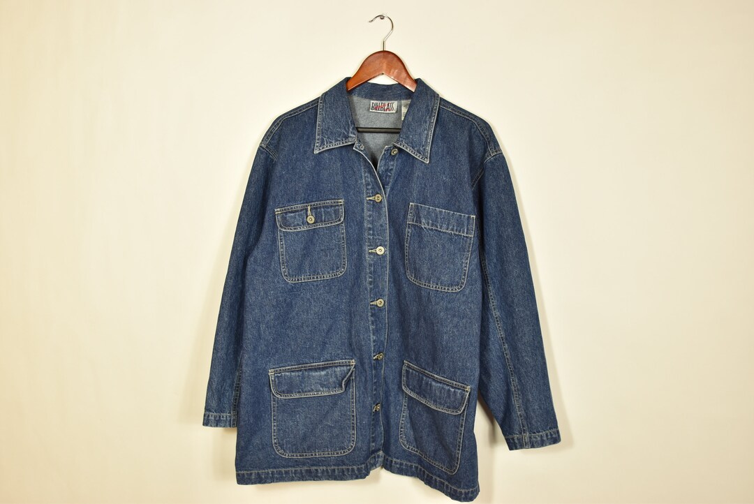 Vintage Denim Barn Jacket - Etsy